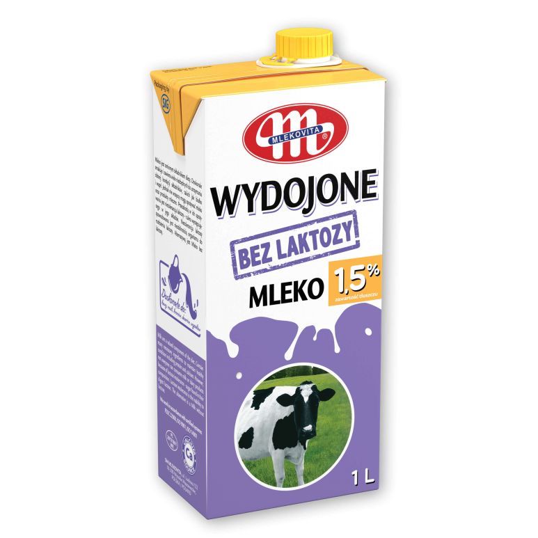 Молоко Mlekovita без лактозы 1,5% 1л - купить Молоко Mlekovita в Киеве ...