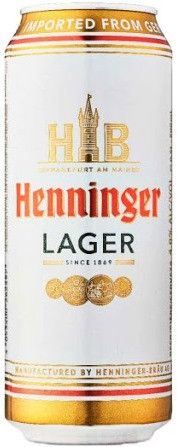 Пиво "Henninger" Premium Lager, in can, 0.5 л - купить Пиво Henninger в ...